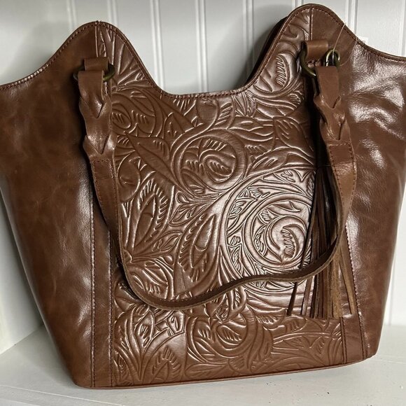 The Sak | Bags | The Sak Collective Sierra Leather Shopper In Teak Leaf ...